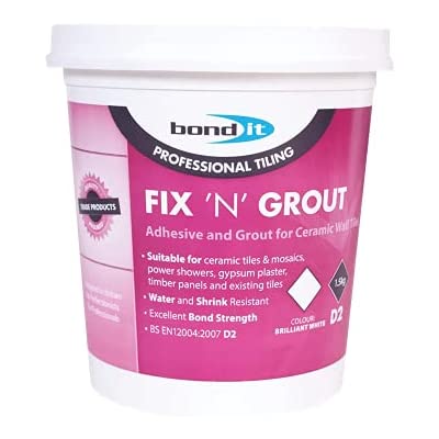 FIX 'N' GROUT - Ready Mix Tile Adhesive & Grout 1.5Kg – MemsDIY