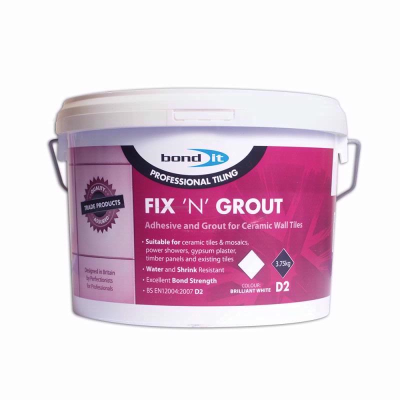 Bond-It Fix 'N' Grout Tile Adhesive 3.75Kg – MemsDIY
