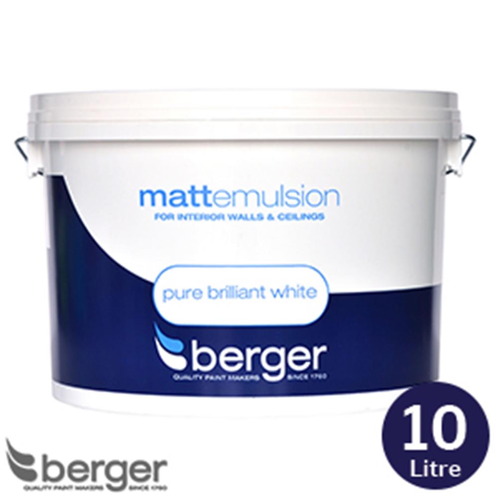 Berger Vinyl Matt Pure Brilliant White Paint – MemsDIY