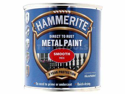 Hammerite Direct to Rust Metal Paint Smooth Finish Red – MemsDIY