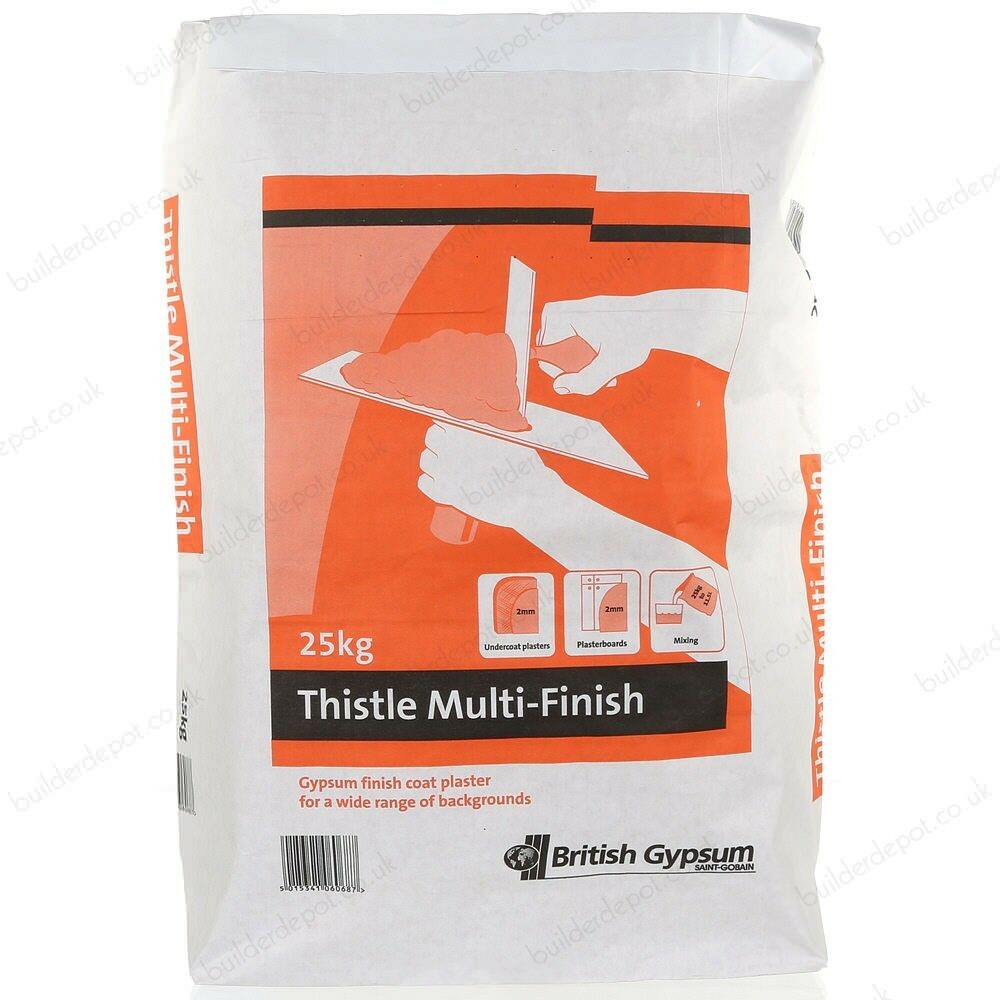 British Gypsum Thistle MultiFinish Coat Plaster – MemsDIY