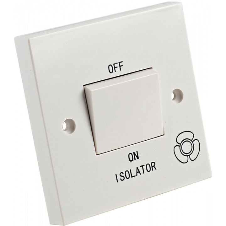 Fan Isolator 10A 3 Pole White – MemsDIY